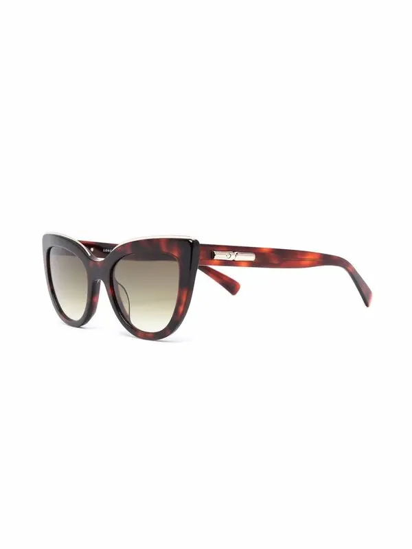 Longchamp Tortoiseshell Cat-eye Sunglasses