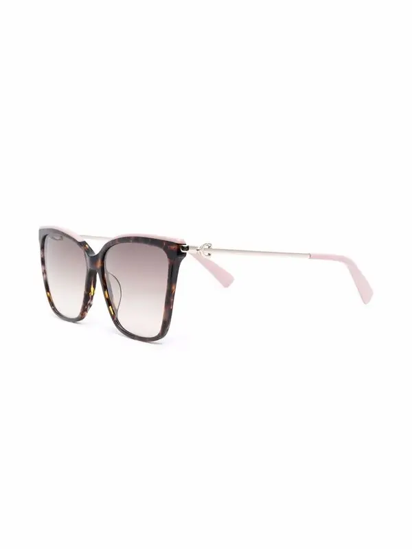 Longchamp Tortoiseshell-Effect Square Sunglasses In Brown  display picture 1