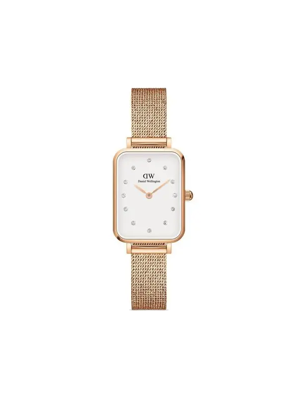 DANIEL WELLINGTON Quadro Pressed Melrose Lumine 26mm Watch - White