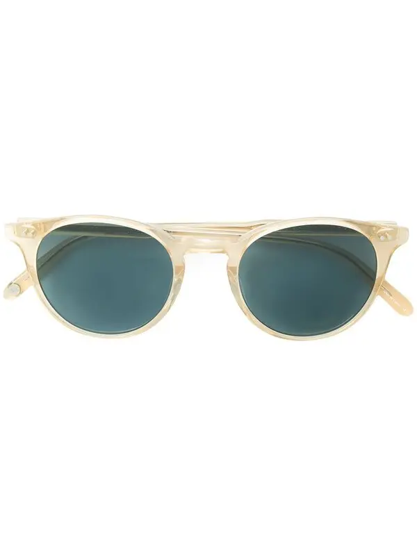 Garrett Leight Clune Round Frame Sunglasses - Neutrals