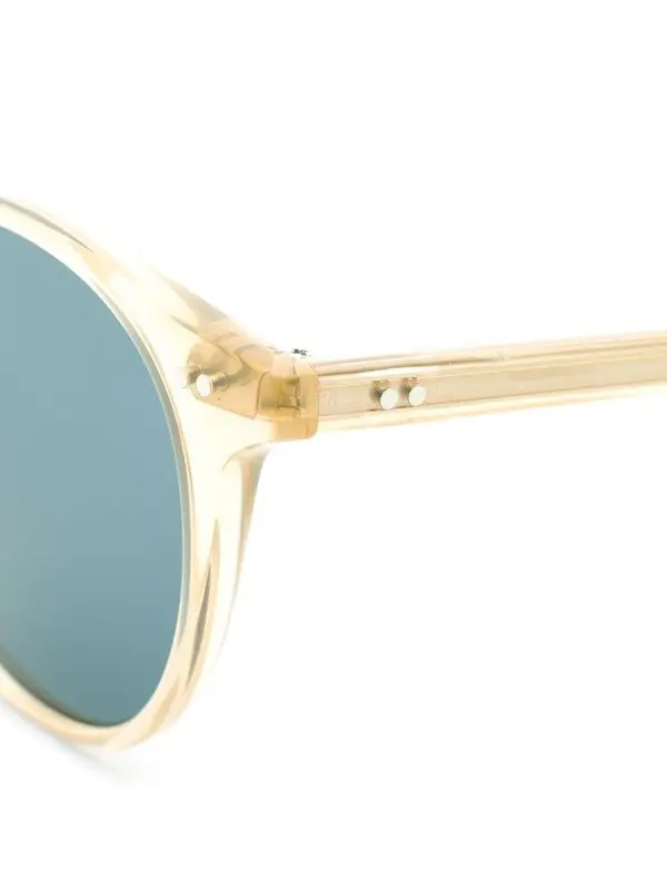 Garrett Leight Clune Round Frame Sunglasses