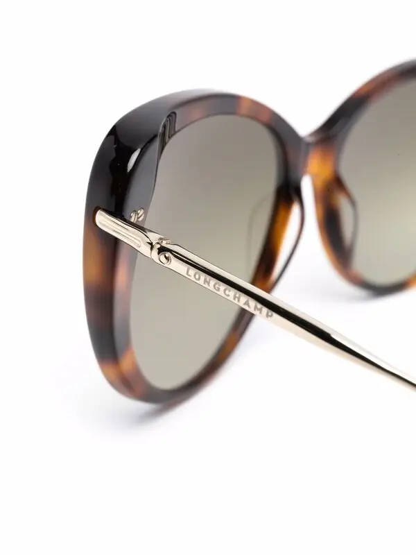 Longchamp Tortoiseshell Sunglasses In Brown - 60% Off  display picture 1