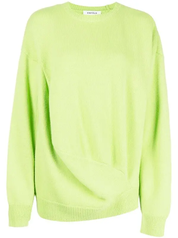 ENFOLD Slouched-knit Sweatshirt