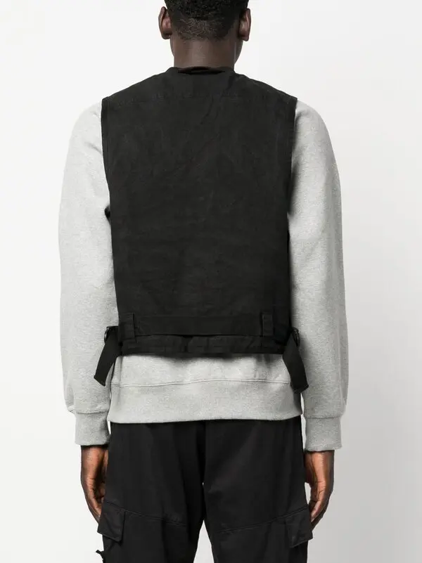 C.P. Company Ba-Tic Flap Pocket Vest In Black - 30% Off | Editorialist