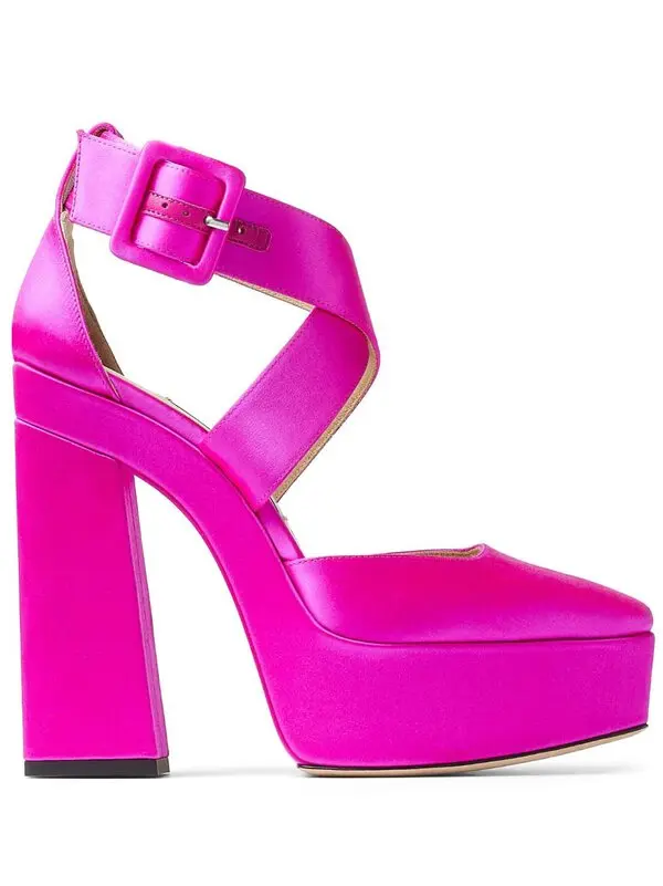 JIMMY CHOO Gian 140mm Platform Pumps - Pink