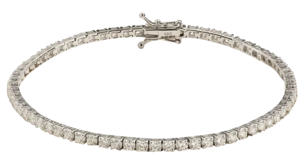 ROXANNE FIRST 14-karat White Gold Diamond Tennis Bracelet