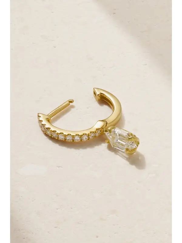 ANITA KO Huggies 18-karat Diamond Single Earring - Gold