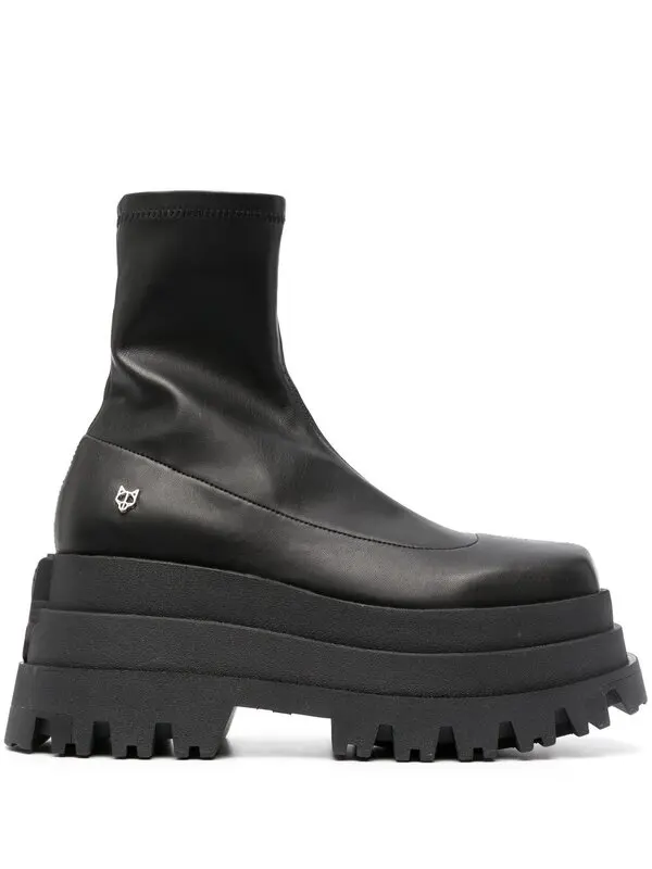 NAKED WOLFE Sassy Platform Ankle Boots