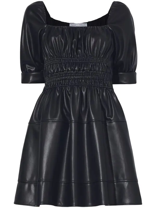 Proenza Schouler White Label Faux-Leather Dress In Black - 88% Off |  Editorialist