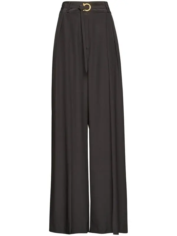 FERRAGAMO Belted Palazzo Trousers