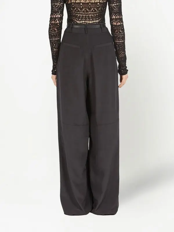 FERRAGAMO Belted Palazzo Trousers