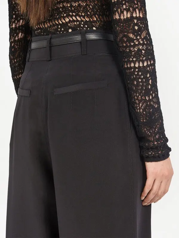 FERRAGAMO Belted Palazzo Trousers