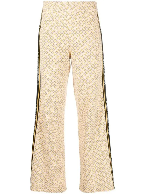 J. Lindeberg Monogram-print Logo-tape Trousers