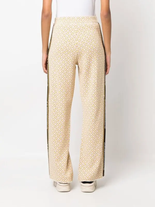 J. Lindeberg Monogram-print Logo-tape Trousers