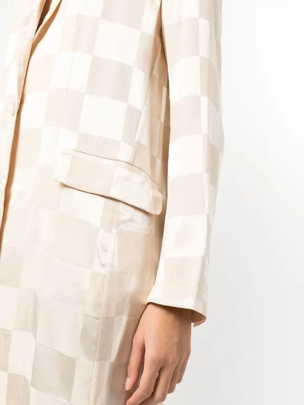 UMA WANG Checkerboard-print Shirt Jacket