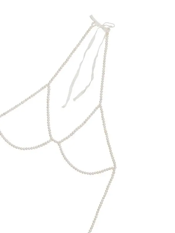 FLEUR DU MAL Pearl Framed Bra
