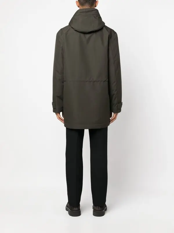 LISKA Button-front Hooded Coat