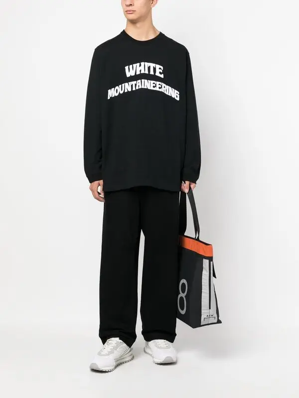 WHITE MOUNTAINEERING Logo Print Crewneck Sweatshirt
