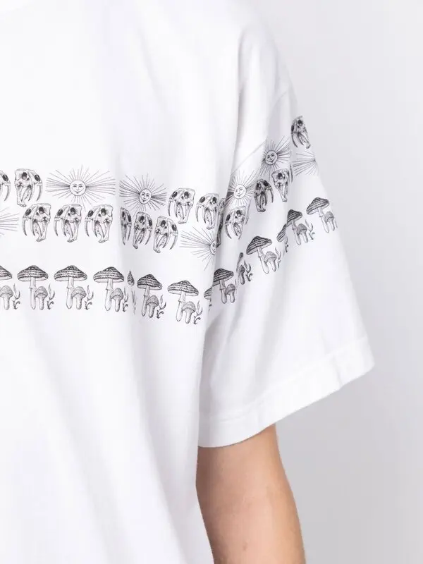 NEIGHBORHOOD Mushroom-print Detail T-shirt