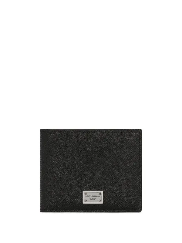 Dolce & Gabbana Logo-tag Leather Bifold Wallet - Black