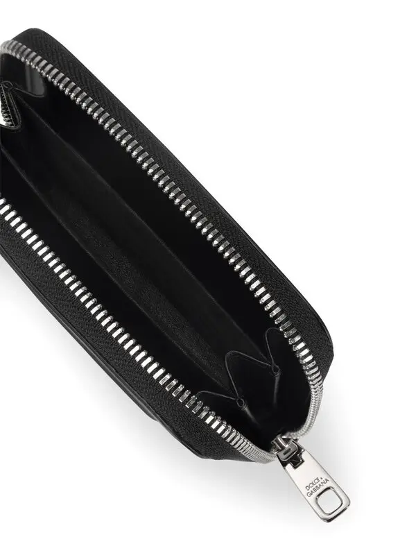 Dolce & Gabbana Logo-embossed Leather Zip-around Wallet
