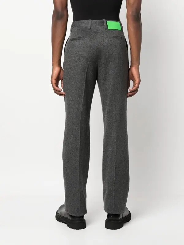 Off-White Straight-leg Trousers - Grey