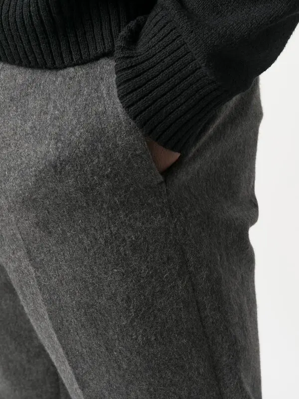 Off-White Straight-leg Trousers - Grey