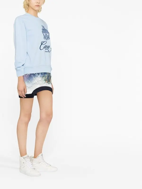 Casablanca Vol De Nuit Quilted Miniskirt