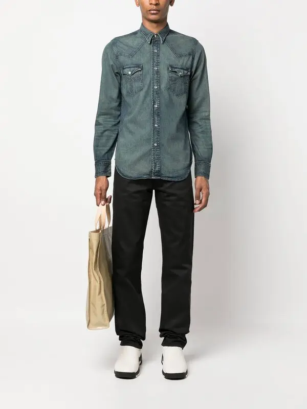 Ralph Lauren Dark-wash Denim Shirt