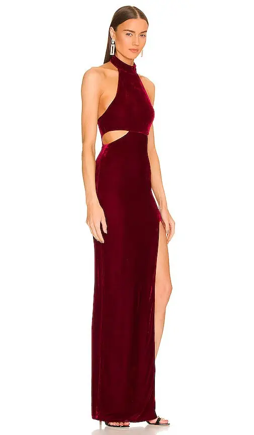 MICHAEL COSTELLO X Zoey Gown - Burgundy