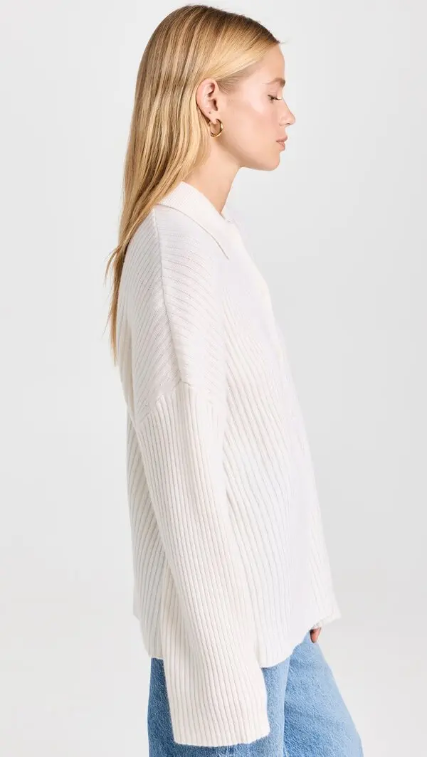 REFORMATION Fantino Cashmere Collared Cardigan