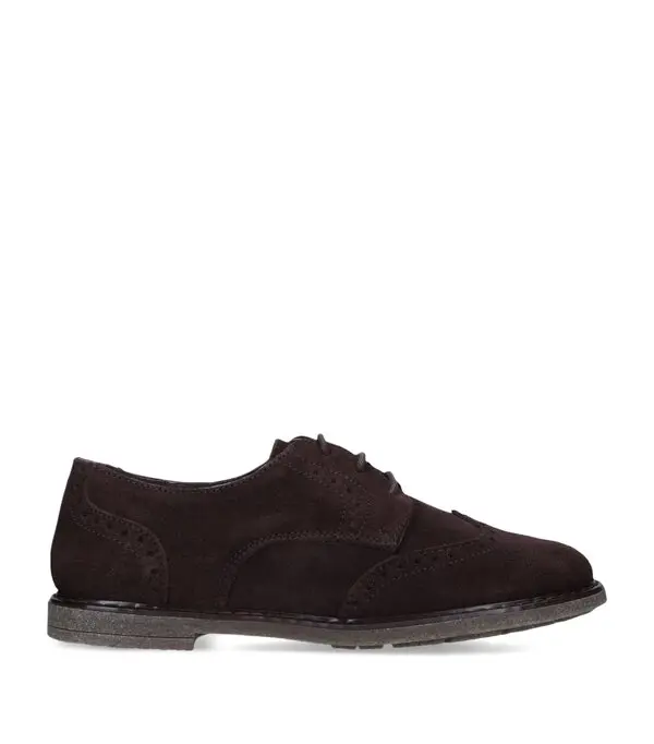 PAPOUELLI Suede Arthur Brogues