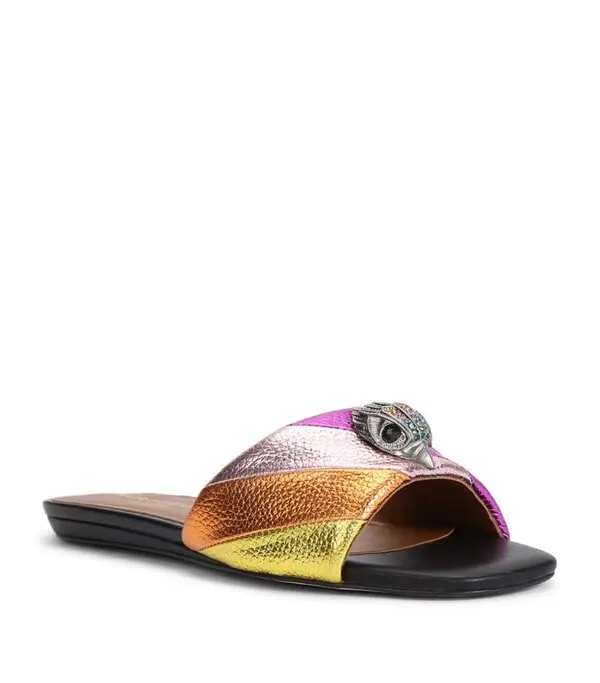 Kurt Geiger Leather Kensington Slides