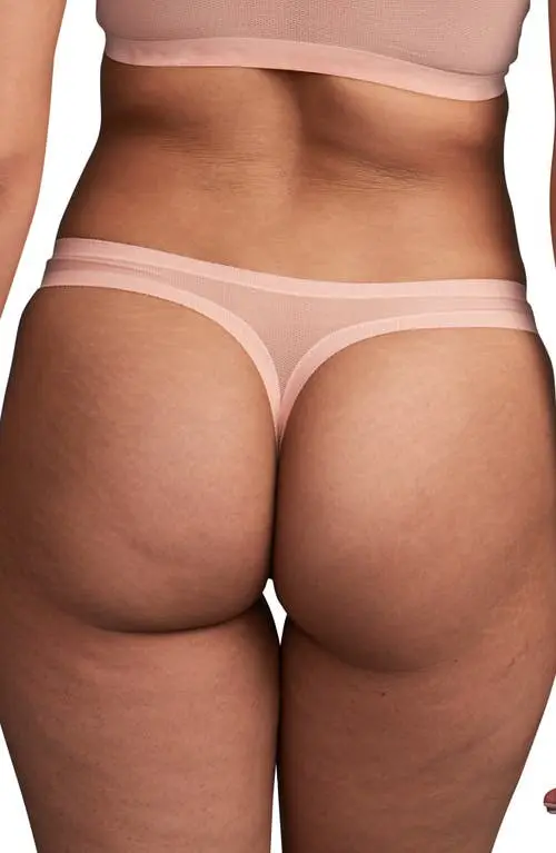 EBY 2-pack Sheer Thongs - Coral Pink