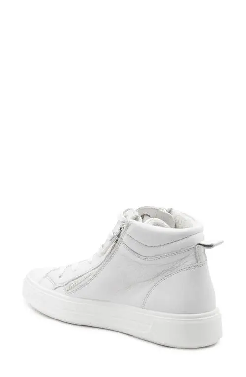 ARA Camden High-top Sneaker - White Calf