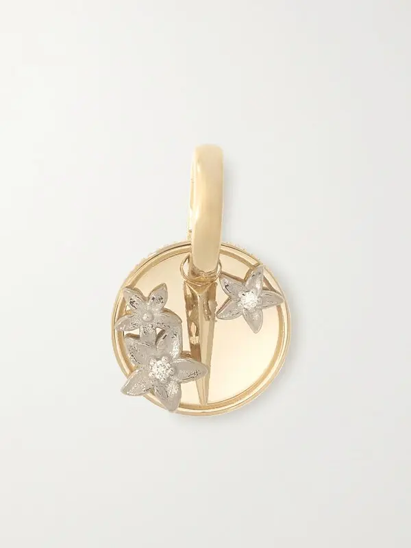 FOUNDRAE Resilience Mini Coin 18-karat Diamond Pendant - Gold