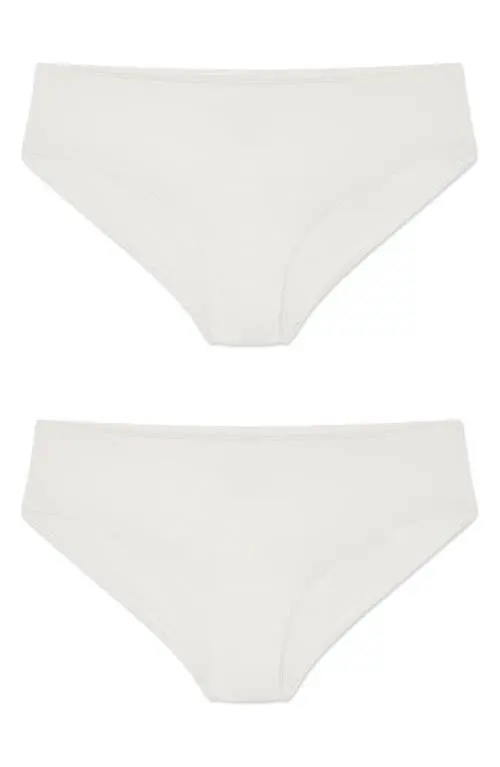 KENT 2-pack Compostable Organic Cotton Hipster Briefs - White