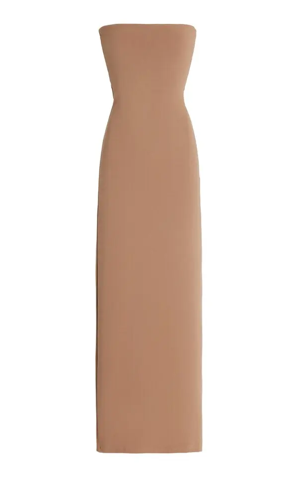 Leset Rio Bandeau Maxi Dress M - Neutral | Editorialist