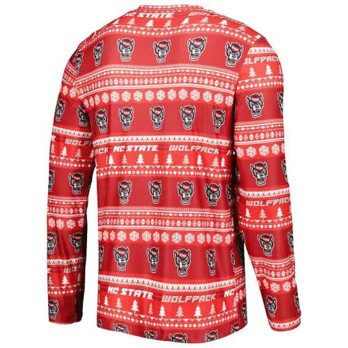 CONCEPTS SPORT Nc State Wolfpack Swivel Long Sleeve T-shirt & Pants Sleep Set - Red