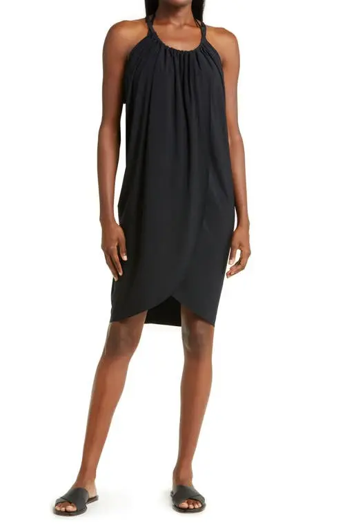 MAGICSUIT® Draped Cover-up Dress - Black