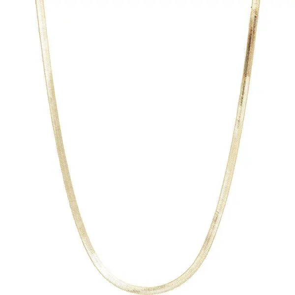 Kendra Scott Kassie 14k Gold Plated Herringbone Chain Necklace