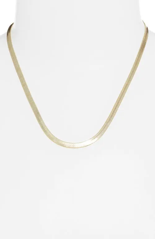 Kendra Scott Kassie 14k Gold Plated Herringbone Chain Necklace