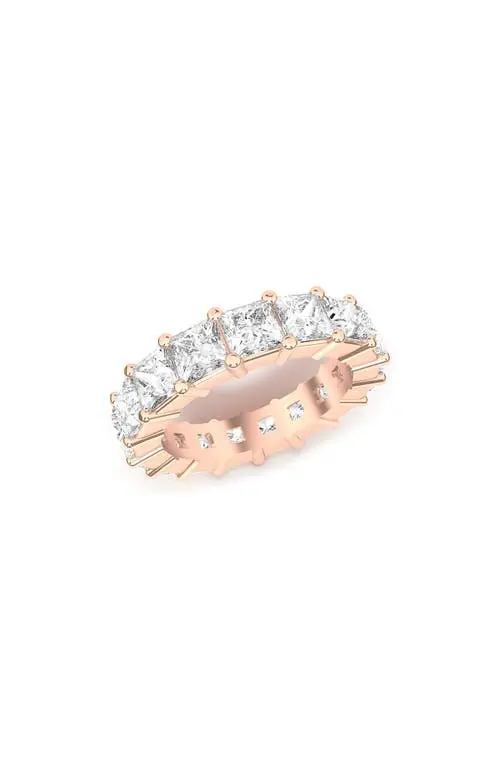 HAUTECARAT 18k Gold Lab Created Diamond Eternity Ring - 18k Rg