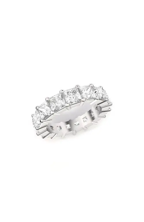 HAUTECARAT 18k Gold Lab Created Diamond Eternity Ring - 18k White Gold