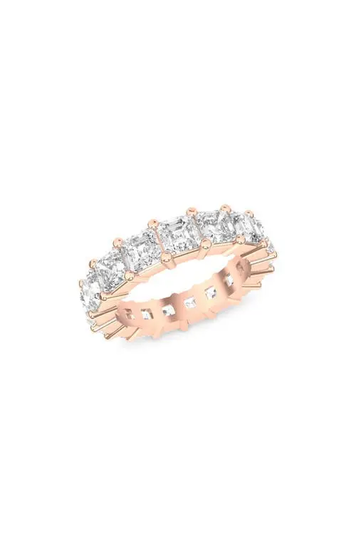 HAUTECARAT Lab Created Diamond Eternity Ring - Rose Gold