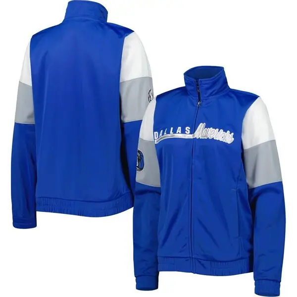 G-III 4HER BY CARL BANKS Dallas Mavericks Change Up Full-zip Track Jacket - Blue