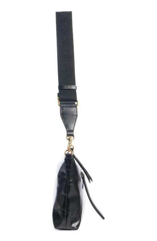 Isabel Marant Étoile Nessah Wardy Leather Crossbody Bag - Black