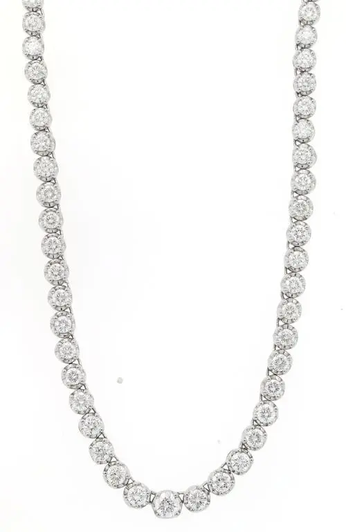 Bony Levy 18k Gold Diamond Tennis Necklace - 18k White Gold