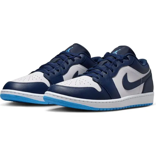 JORDAN Air 1 Low Basketball Sneaker - 404 Mnnavy/unvblu