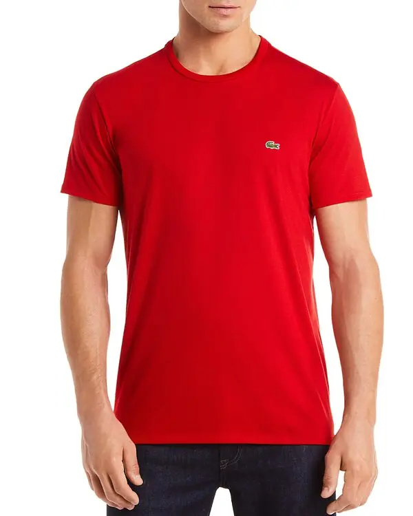 Lacoste Crewneck Pima Cotton Tee - Red